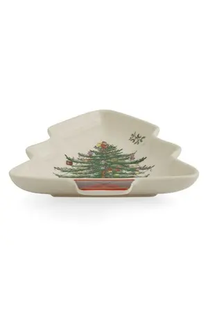 SPODE Christmas Tree Tartan Spoon Rest