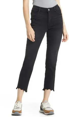 Wit & Wisdom Straight Leg Chew Hem Jeans