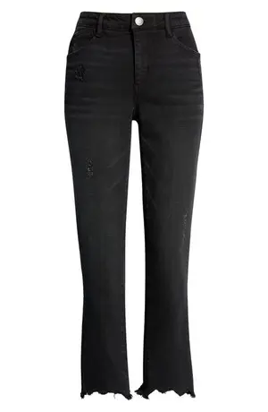 Wit & Wisdom Straight Leg Chew Hem Jeans