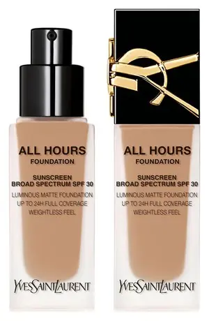 Saint Laurent All Hours Luminous Matte Foundation 24h Wear Spf 30 With Hyaluronic Acid One-color