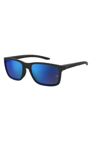 Under Armour 58mm Polarized Rectangle Sunglasses
