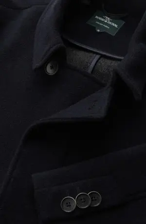 Rodd & Gunn Murchison Wool-blend Overcoat - Midnight
