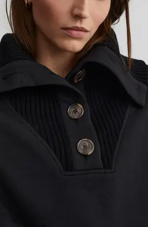 Varley Milan Half Placket Fatigue Sweatshirt
