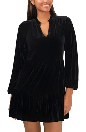 CECE DUPRAZ Split Neck A-line Dress