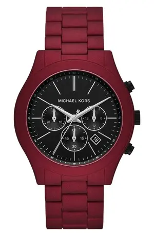 Michael Kors Slim Runway Chronograph Bracelet Watch