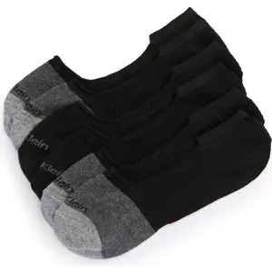 Calvin Klein 3-pack No-show Socks - Black/ Charcoal Heather