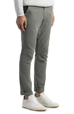 SOFT CLOTH Slim Fit Stretch Canvas Pants - Agave
