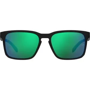 Under Armour Under Armour 57mm Rectangular Sunglasses Black/ Green Multilayer