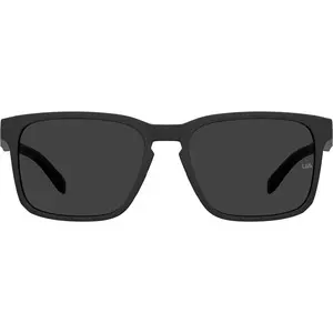 Under Armour 57mm Rectangular Sunglasses - Matte Black/grey