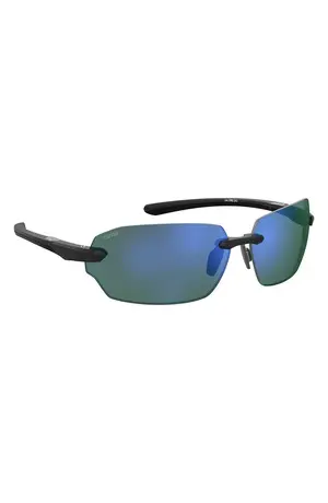 Under Armour Fire Geometric Sunglasses - Black/ Green Multi Oleophobic