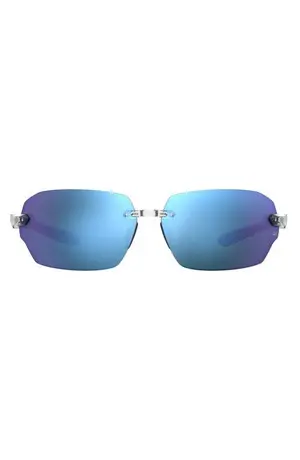 Under Armour Under Armour Fire Geometric Sunglasses Crystal/ Blue Multi Oleophobic
