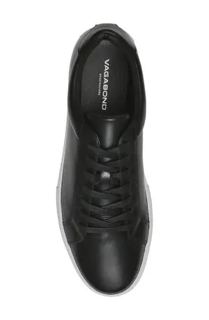 VAGABOND SHOEMAKERS Leather Low Top Sneakers - Black