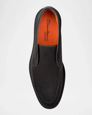 Santoni Detroit Slip-on Chukka Boots - Charcoal