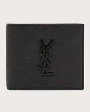 Saint Laurent Textured Wallets For Men