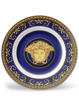 Versace Medusa Plate - Blue