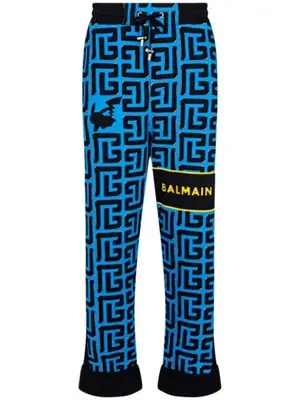 Balmain X Pokemon Monogram-print Cotton Track Pants