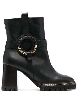 See By Chloé 100mm Leather Ankle Boots