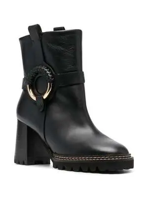 See By Chloé 100mm Leather Ankle Boots