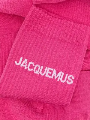 Jacquemus Les Chaussettes Logo-intarsia Socks
