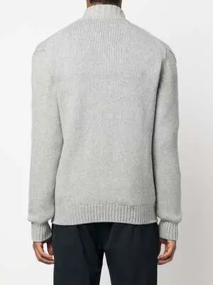 Fedeli High-neck Zip-up Cardigan