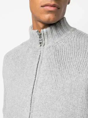 Fedeli High-neck Zip-up Cardigan