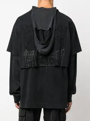 Givenchy Logo-embroidered Long-sleeve T-shirt - Black