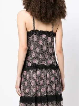 Anna Sui Floral-print Cami Top