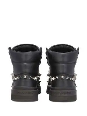 Dolce & Gabbana Dg Logo Studded High-top Sneakers