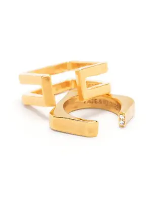 Zadig&Voltaire Brass Stacking Rings
