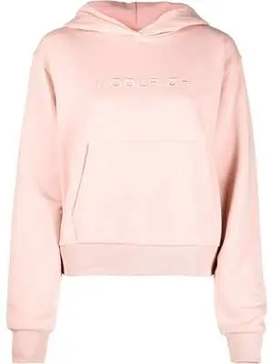 Woolrich Logo-embroidered Cotton Hoodie - Pink