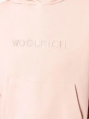 Woolrich Logo-embroidered Cotton Hoodie