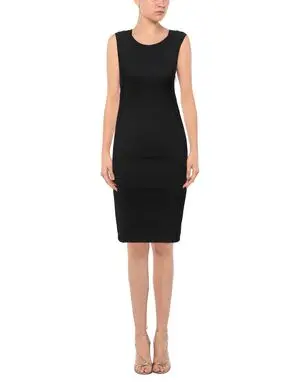 Patrizia Pepe Midi Bodycon Dress - Black
