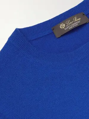 Loro Piana Baby Cashmere Superlight Dyed Crewneck - Blue