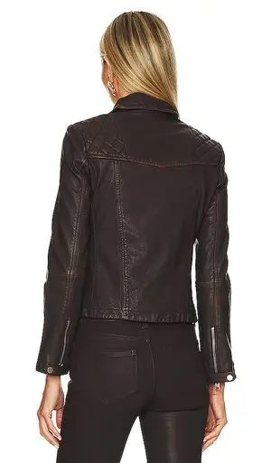 ALLSAINTS Cargo Biker Jacket In Burgundy