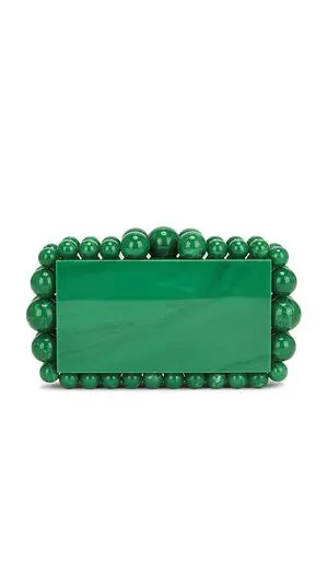 Cult Gaia Eos Clutch - Deep Basil
