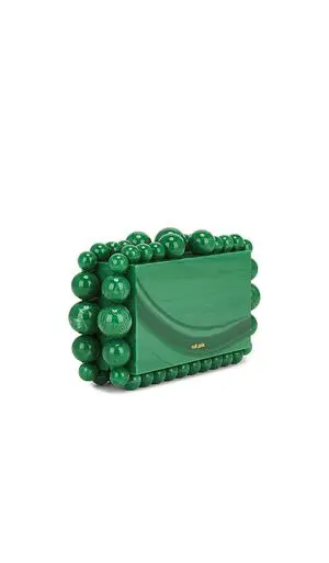 Cult Gaia Eos Clutch - Deep Basil