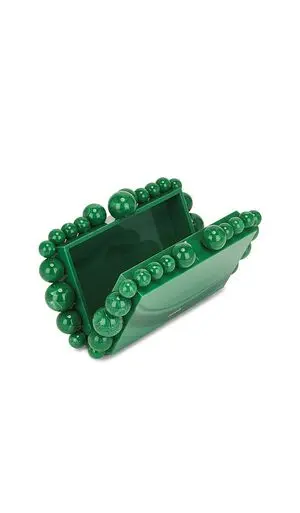Cult Gaia Eos Clutch - Deep Basil