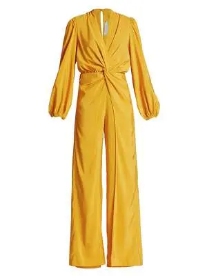 Silvia Tcherassi Women's Arnetia Twist Jumpsuit - Amber  - Amber