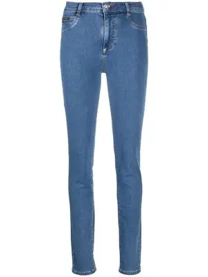 Philipp Plein High-waisted Skinny Jeans - Blue