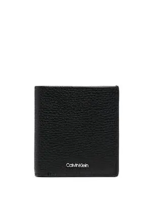 Calvin Klein Grained Leather Wallet - Black