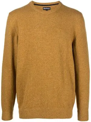 Barbour Fine-knit Ribbed-trim Jumper - Yellow