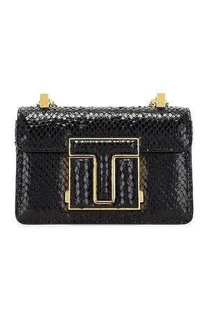 TOM FORD Maxi 001 Printed Python Small Chain Shoulder Bag