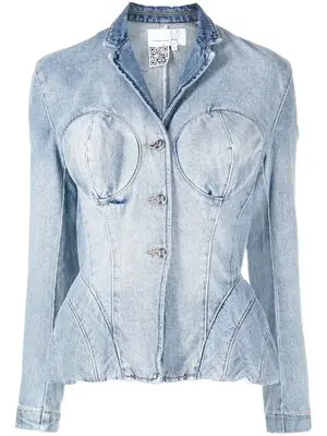 Natasha Zinko Sculpted Denim Jacket - Blue