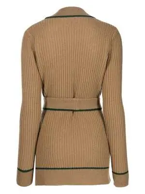 MADELEINE THOMPSON Clover Ribbed-knit Cardigan