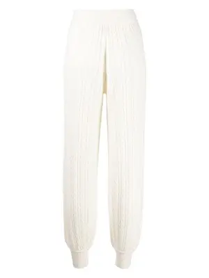 MADELEINE THOMPSON Lily Cable-knit Trousers