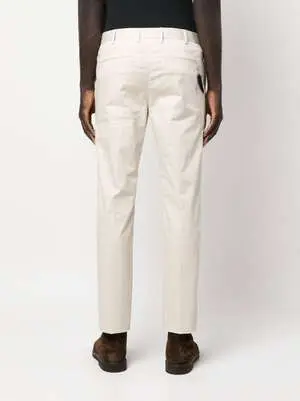 PT TORINO Tailored Cotton Trousers - Neutrals