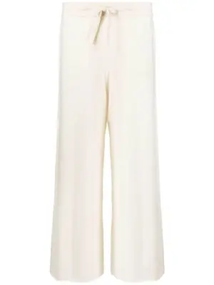 JIL SANDER Drawstring-waist Cashmere Trousers - Neutrals
