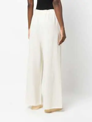 JIL SANDER Drawstring-waist Cashmere Trousers - Neutrals