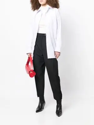 3.1 Phillip Lim High-waisted Tapered Trousers - Black