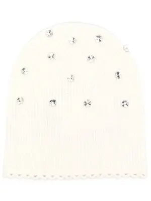 3.1 Phillip Lim Rhinestone-embellished Beanie - White